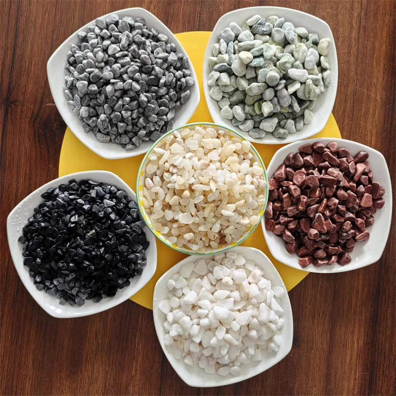 Natural Granite Tumbled Small Snow White Pebbles - Buy Buy Snow White ...