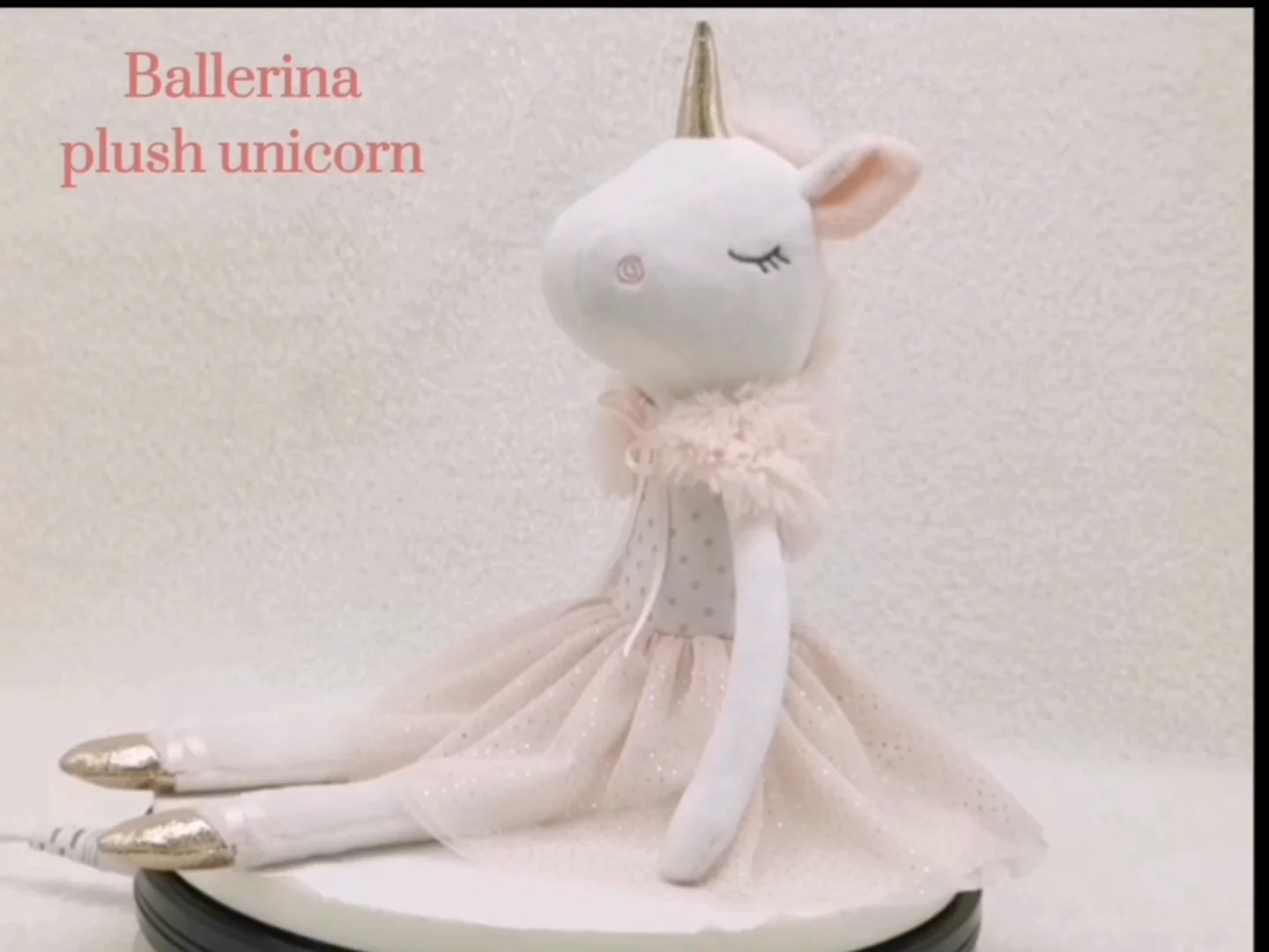 Direct Wholesale Fashion Plush Stuffed Unicorn Ballerina Toy With Tutu ...