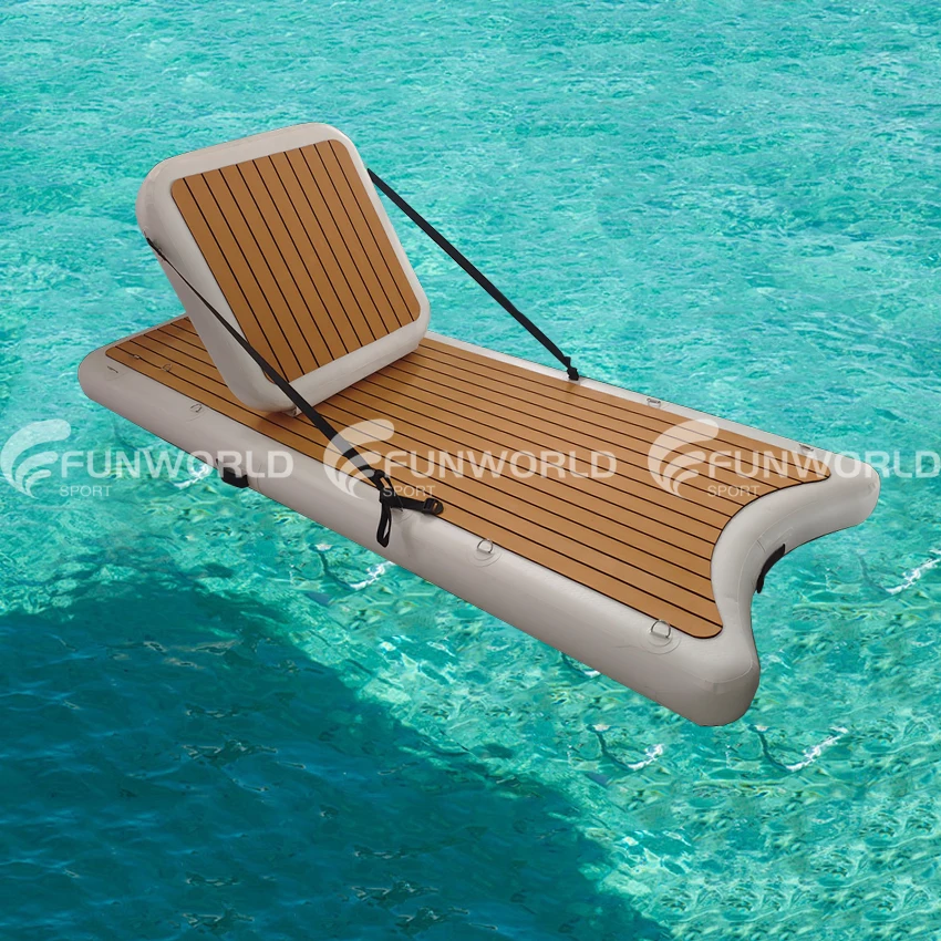 DWF Outdoor Inflatable Beach Lounge Chair Sun Bath Chair Swimming Pool ...