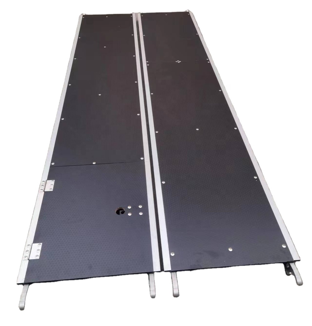 7 Ft. X 19 In. Aluminum Scaffold Platform with Anti-Slip Plywood Deck ...