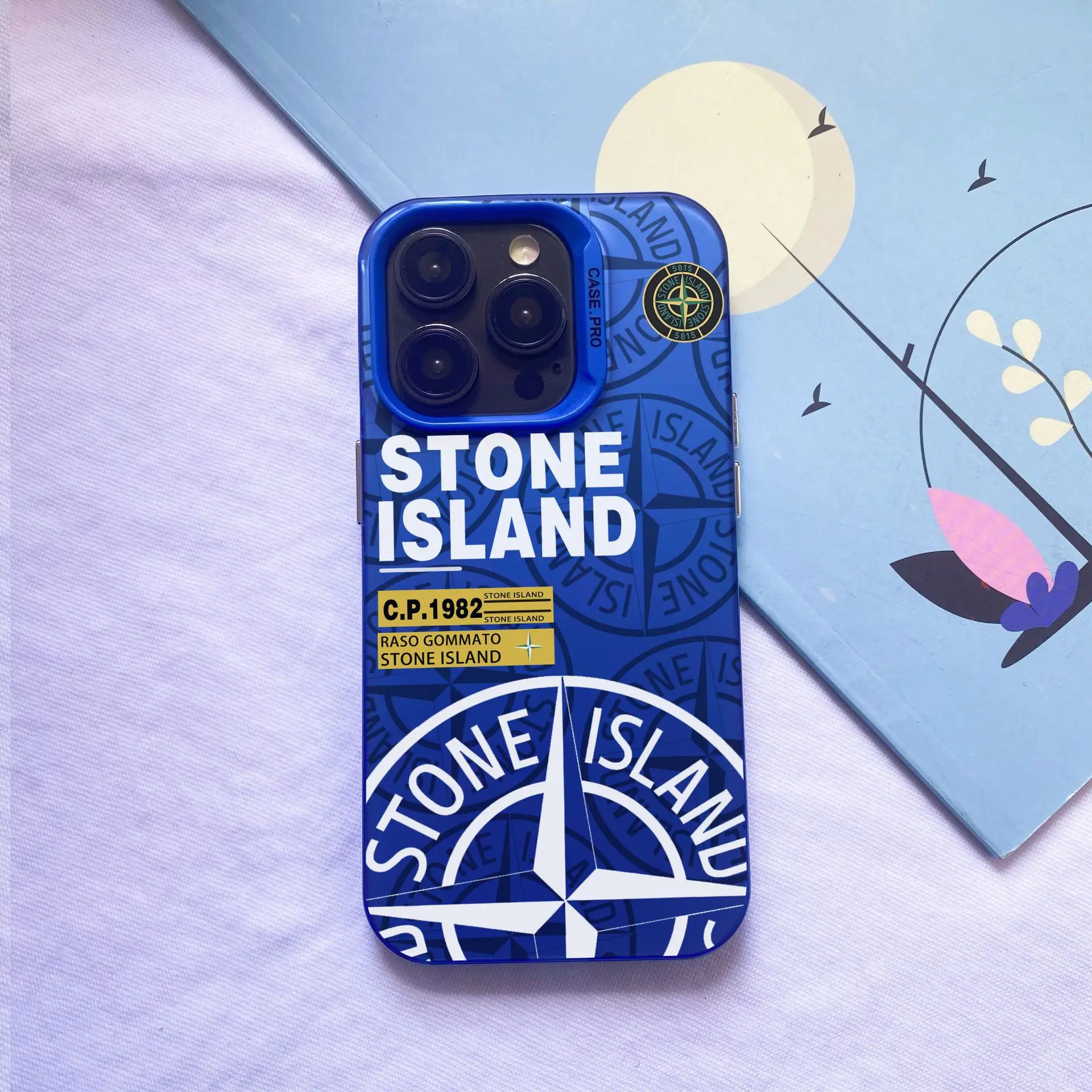 Stone Island PC Label Silver Color IMD Wholesale Iphone Cases