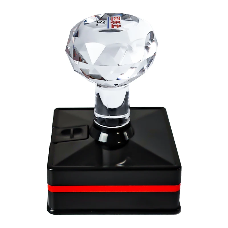 Manufacturer SL4040 Pre Inked Double Flash Foam Pad Crystal Handle ...