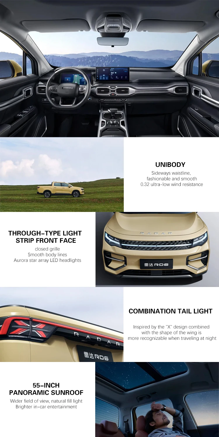 2023 Geely Radar RD6 Electric Pickup Truck - 632km Range