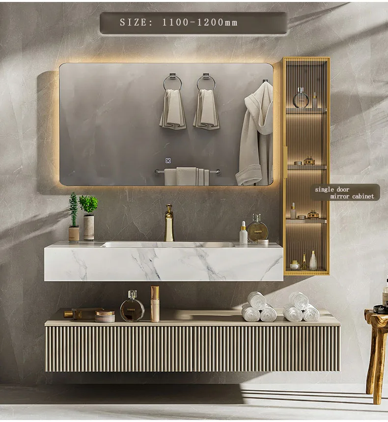 Gold Bathroom Vanity - Modern Luxury European Furniture