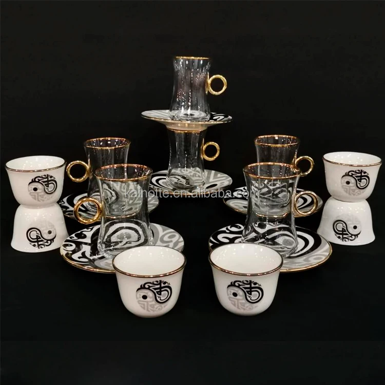 Knt Porcelain Factory Saudi Arabic Middle East Market 18pcs Glass Tea ...