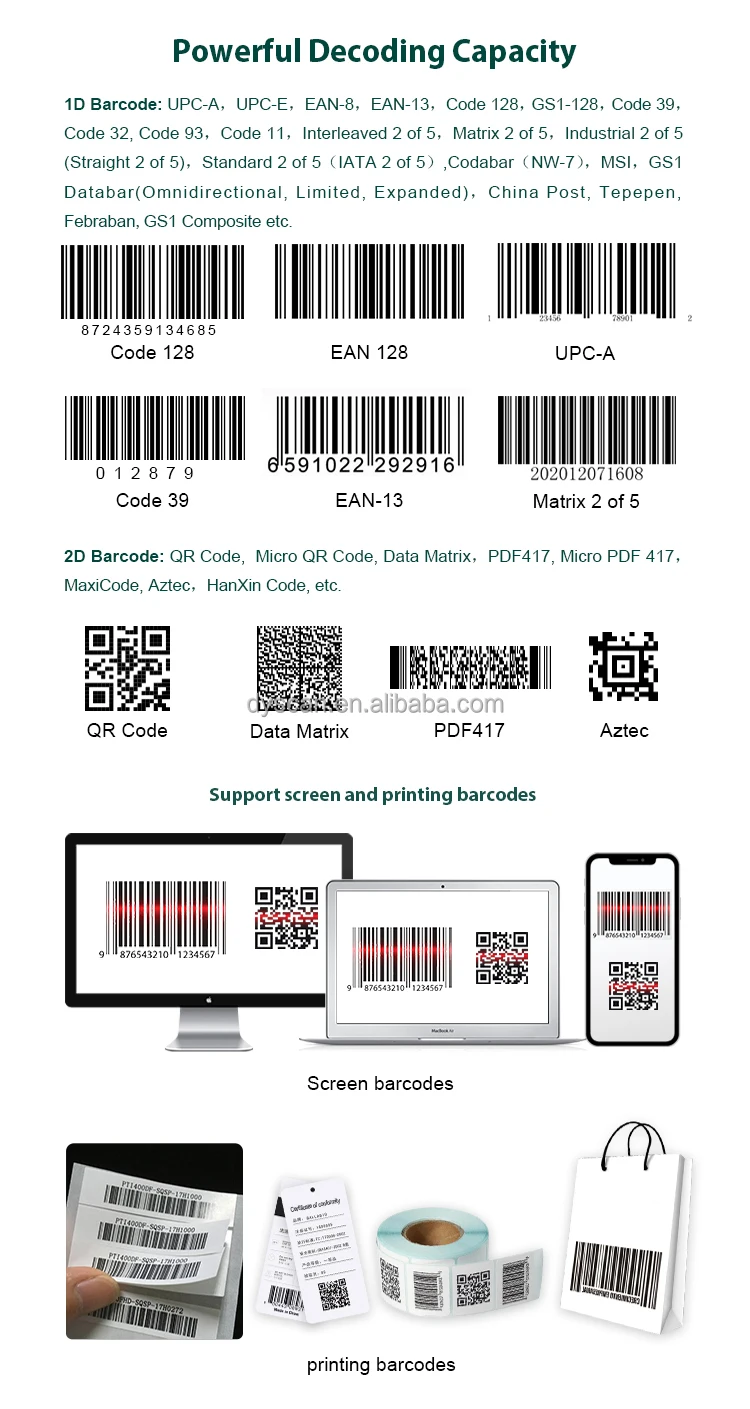 Dyscan Barcode Scanner Scan Engine De2260 1d 2d Qr Cmos Camara Module ...