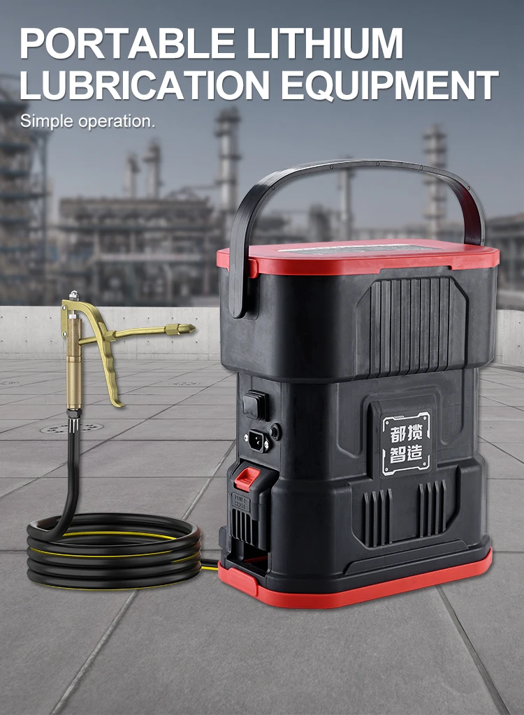 24v Cordless Electric Grease Pump Power Tool Lithium Battery 12000 Psi ...