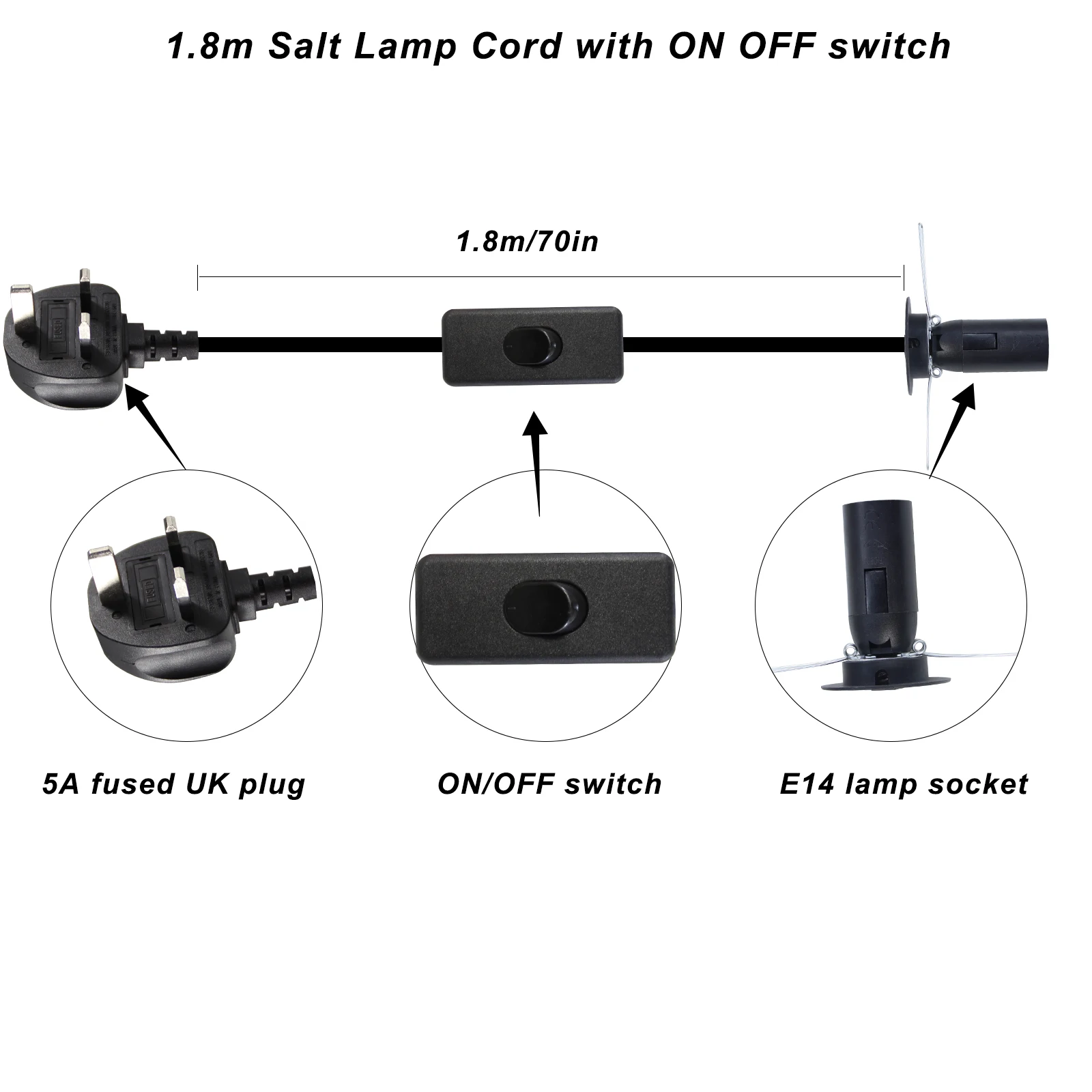 Ceiling Pendant Light Fitting,E27 Screw Lamp Holder With Dimmer Switch ...