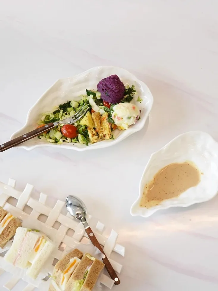 Shell Shape Ceramics Dishes 5 Inch Oyster Shell Shape Ceramics Dishes ...