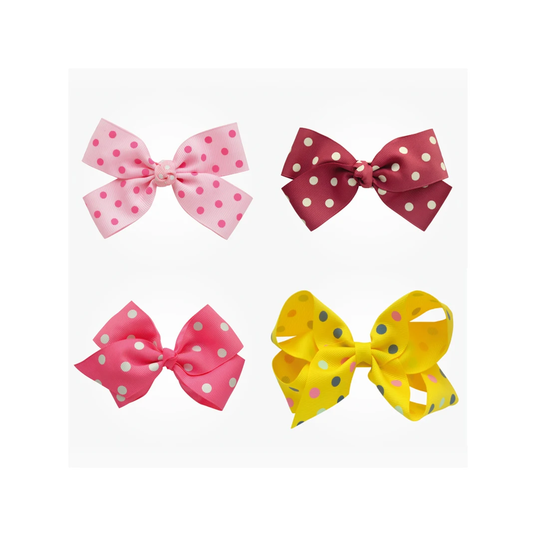 Gordon Ribbons Red Polka Dot Grosgrain Ribbon Bow For Gift Packaging ...
