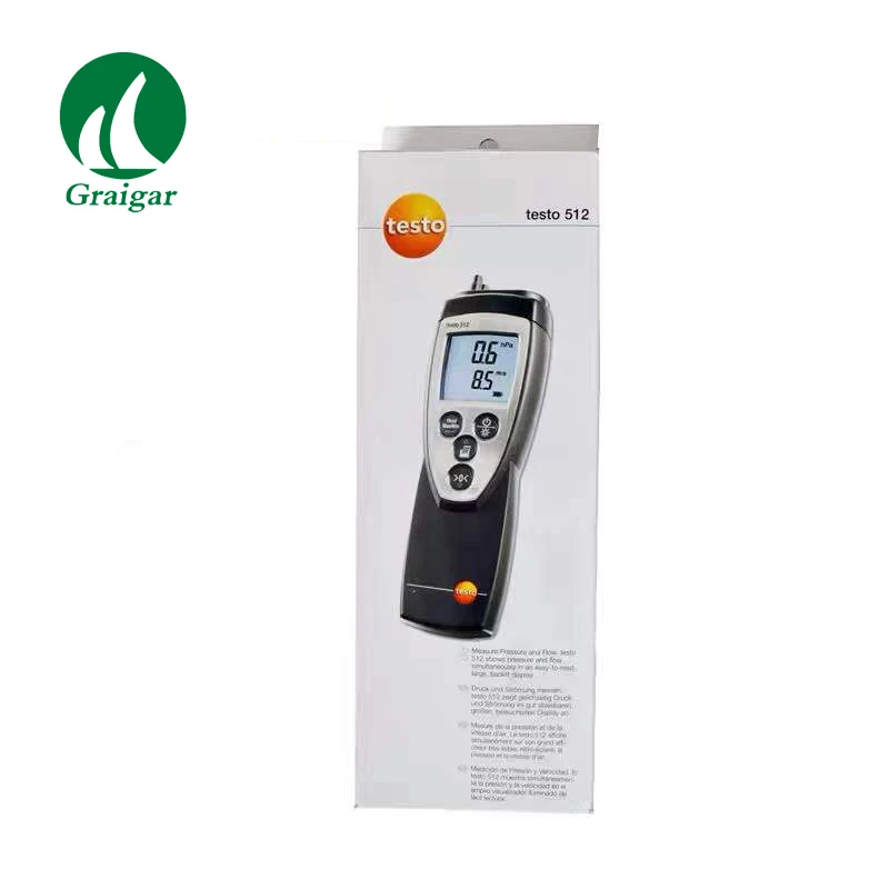 Testo 512 Pressure And Flow Velocity Measuring Instrument 0 To 200 Hpa ...