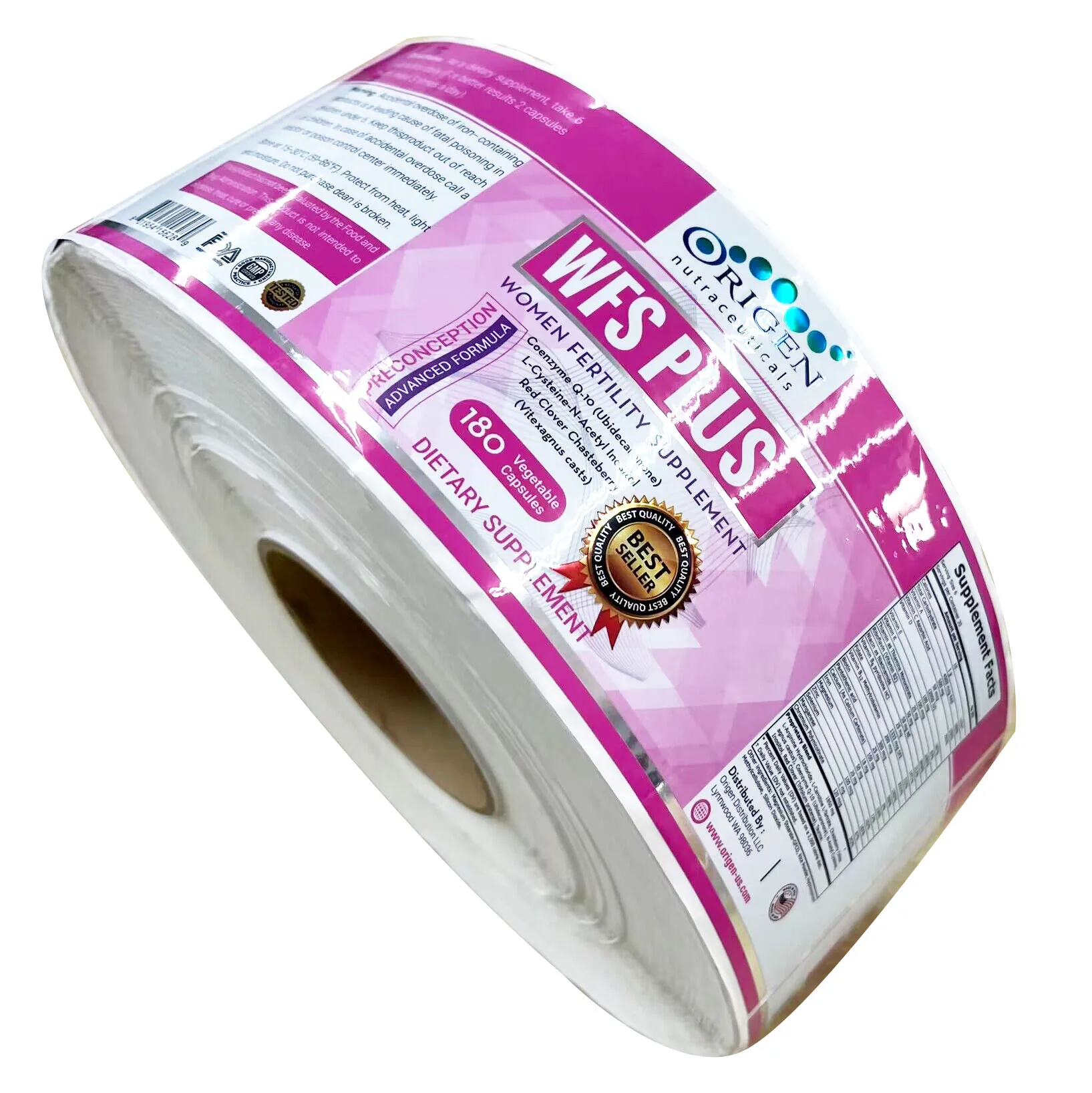 Custom Adhesive Vinyl Logo Beverage Labels Glass Fruit Juice With Seal ...