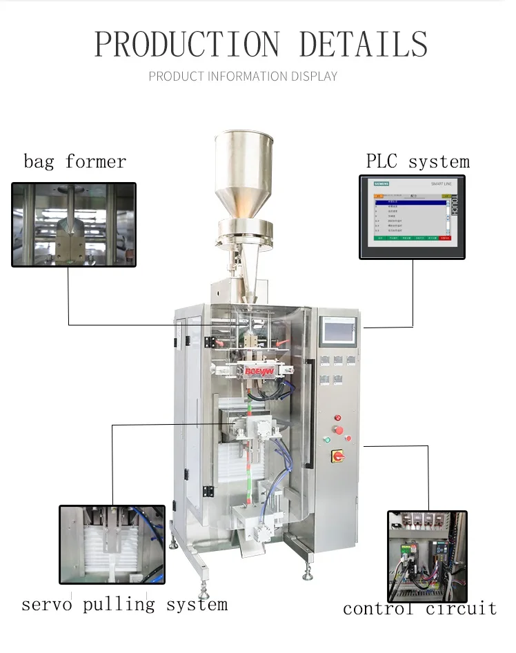 Multi-function Packaging Machines Tomato Sause Bag Vertical Fully Automatic Multi Lane Coffee ...