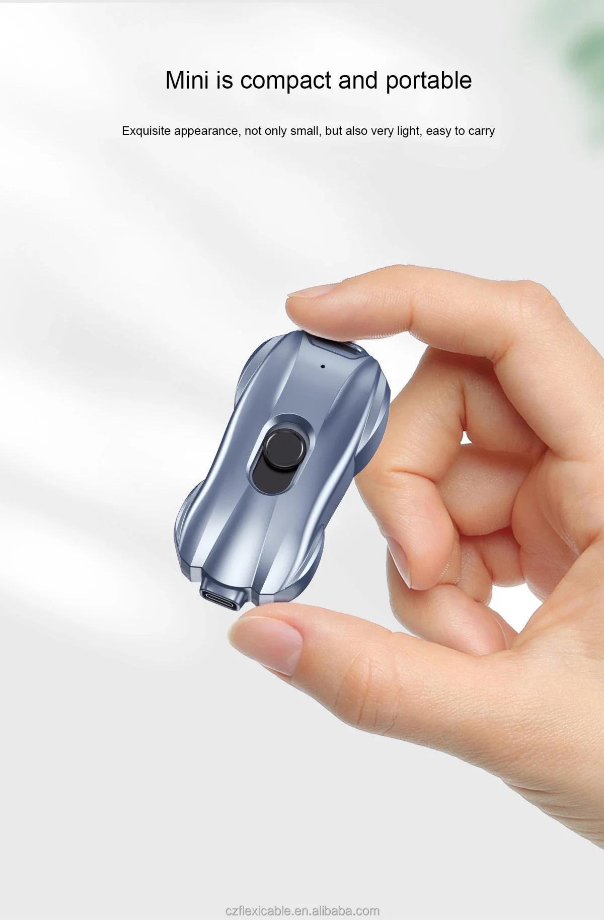 Portable Mini Power Bank Keychain Ultra-thin Emergency Fast Charger ...