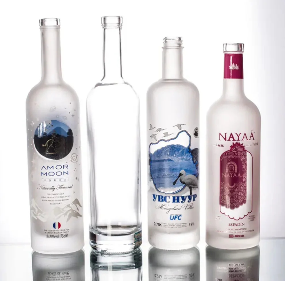 Custom Label Frosted Liquor Bottle - 200ml to 750ml