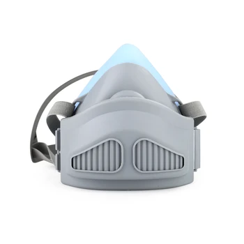 Half Face Gas Mask Respiratory Breathing Mask Anti-fog Shockproof Gas ...