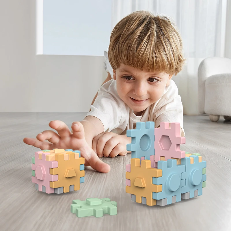 6 Sides 3d Jigsaw Early Educational Multifunction Teether Kids Baby ...