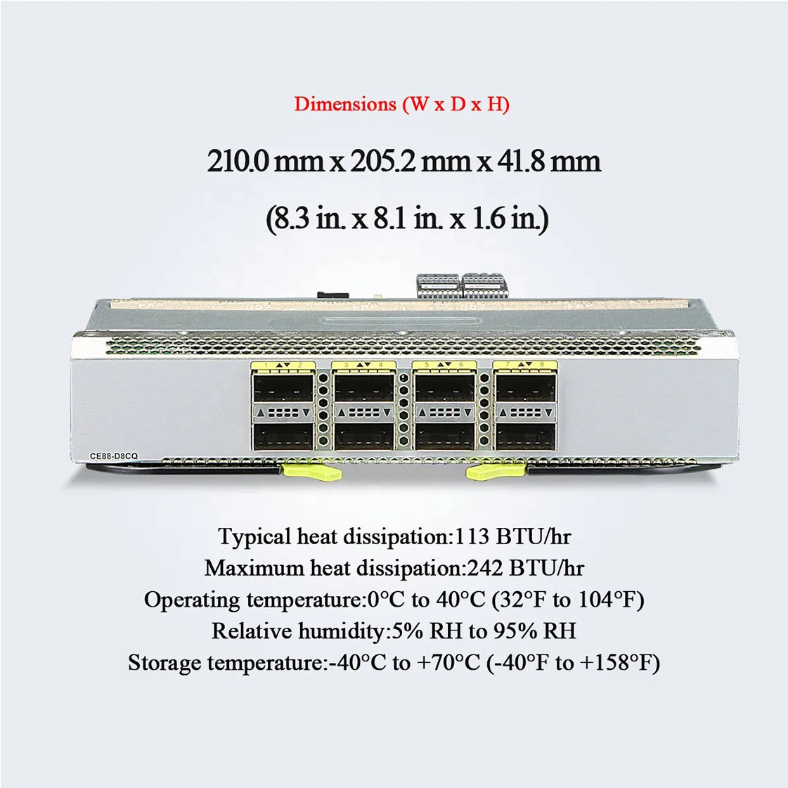8 Port 100ge Ethernet Qsfp28 Interface Card Ce88 D8cq Of Best Price