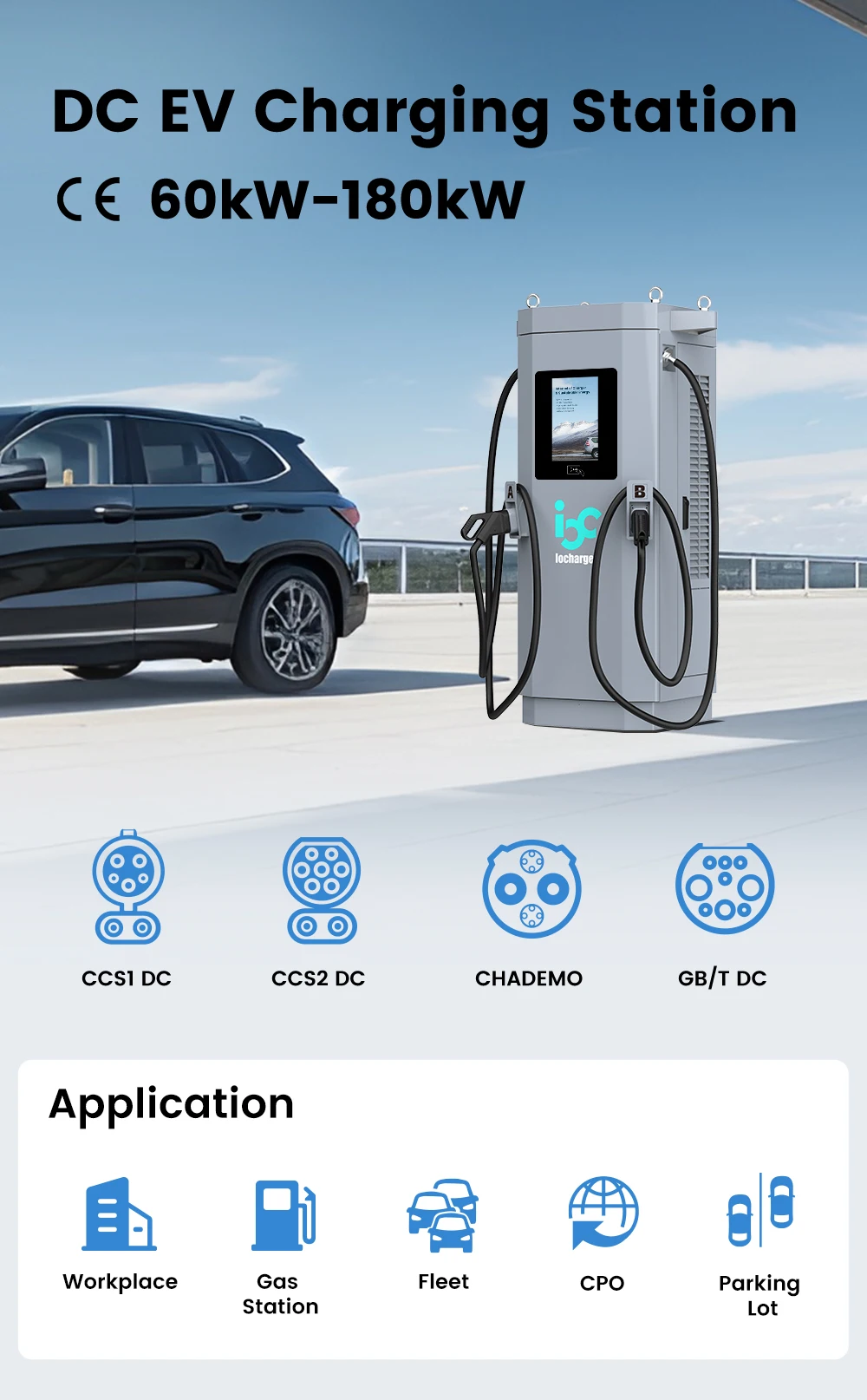 OCPP Solar off Grid Charge EVSE DC 60kW 120kW 150kW 150 kW 180kW 240kW ...