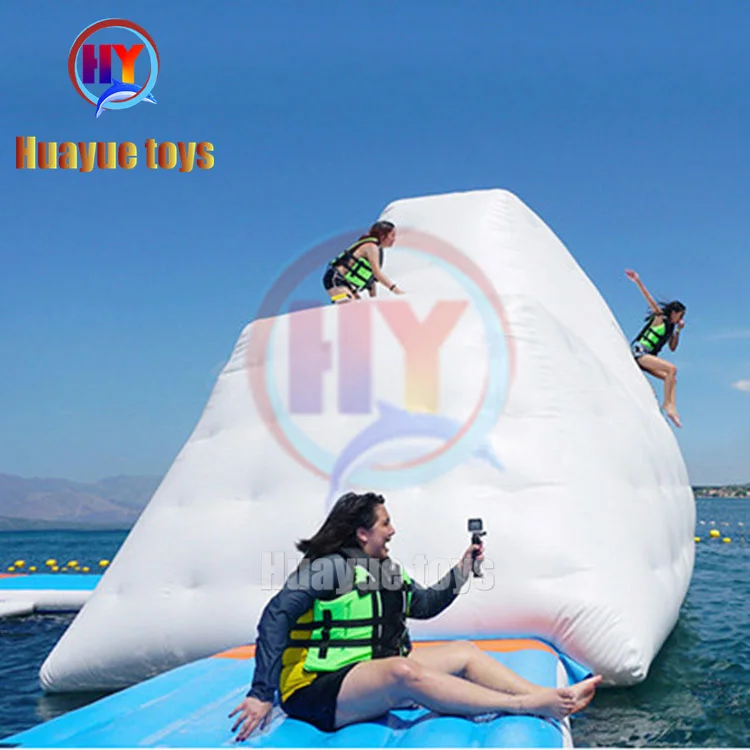 Commercial Water Slide Party Island Floating Inflatable Iceberg Water ...