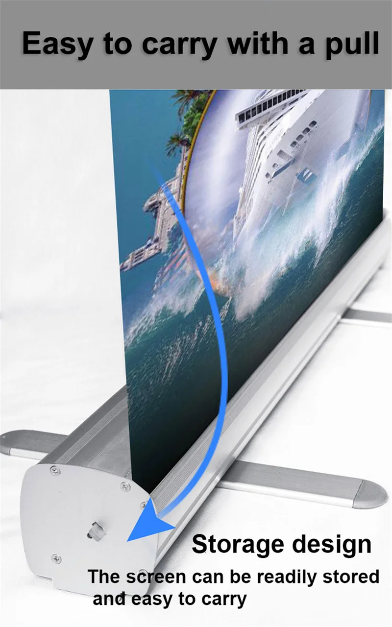 NCF Custom Scrolling Display Electric Roll up Banner Stand 80x200cm ...