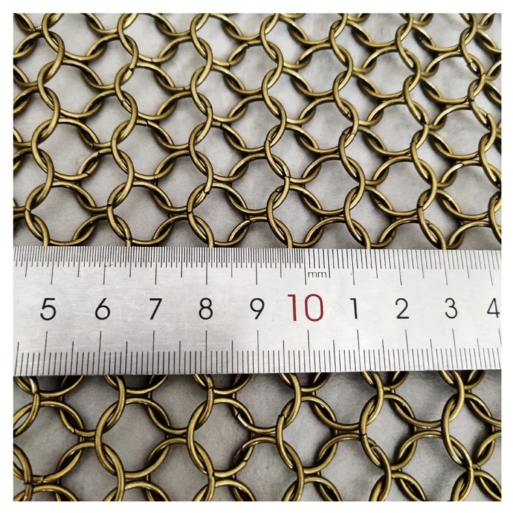 Plain Weave Mesh Wire Chainmail Fabric for Metal Decorative