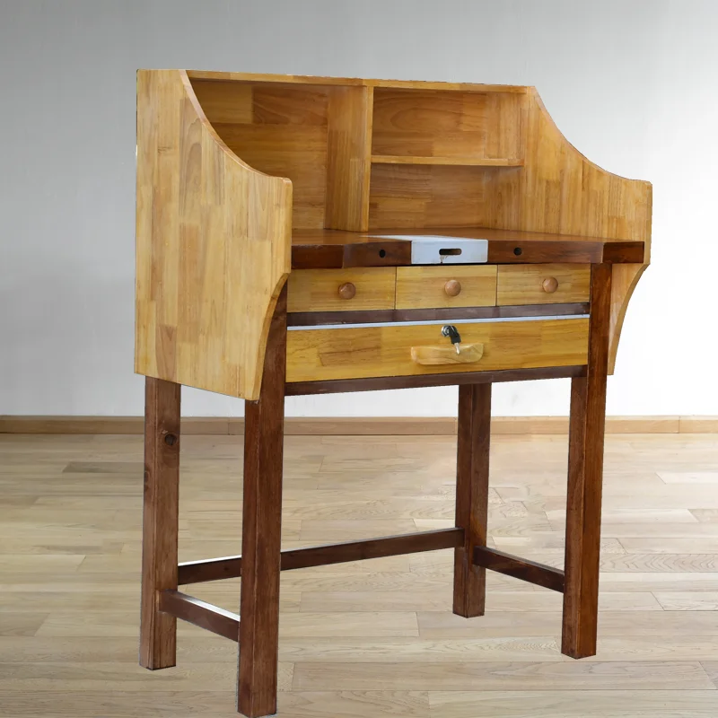 Solid Wood Jewelry Work Table - Durable Jewellers Workbench for ...