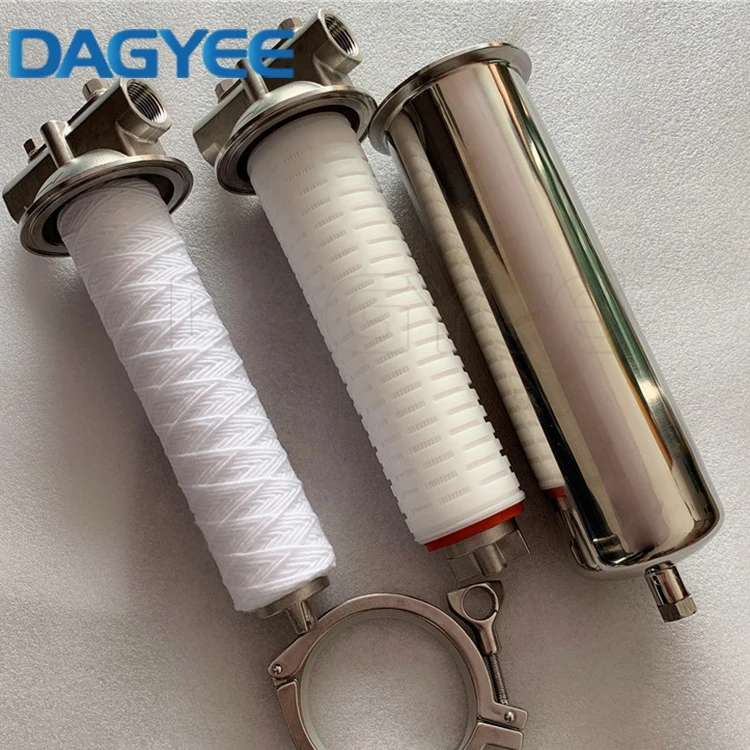 Stainless Steel Sanitary Micro Cartridge Filter Housing for RO Water ...
