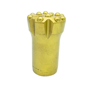 R25 Diameter 33~45mm Threaded Tungsten Carbide Button Bits Rock Drill ...