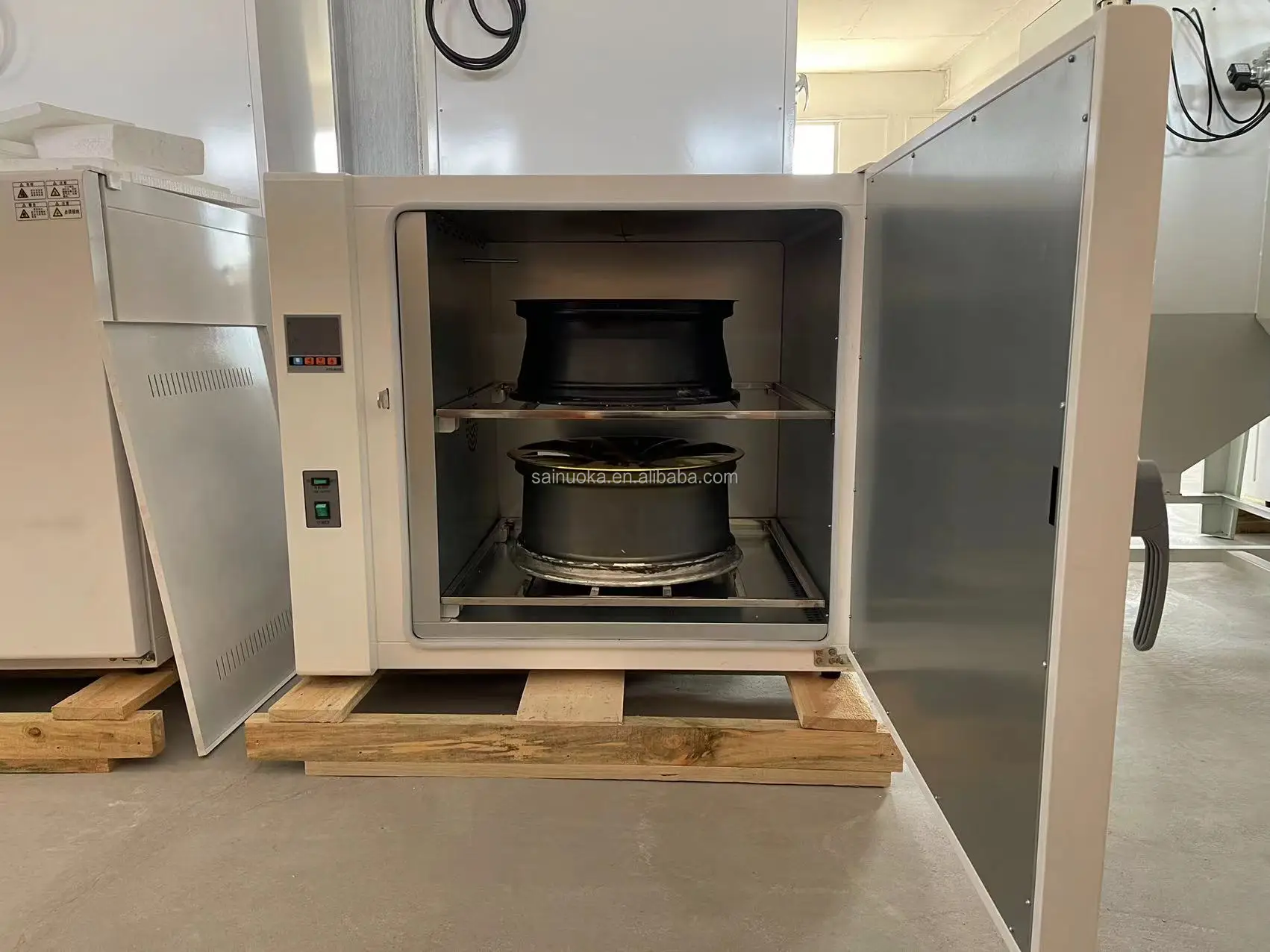 Car Rims Powder Coating Oven Electric Hot Air Drying Industrial Batch ...