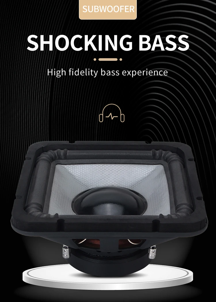 Car 10 Inch Dual Voice Coil Square Bass Sub Woofer 400watts Rms ...