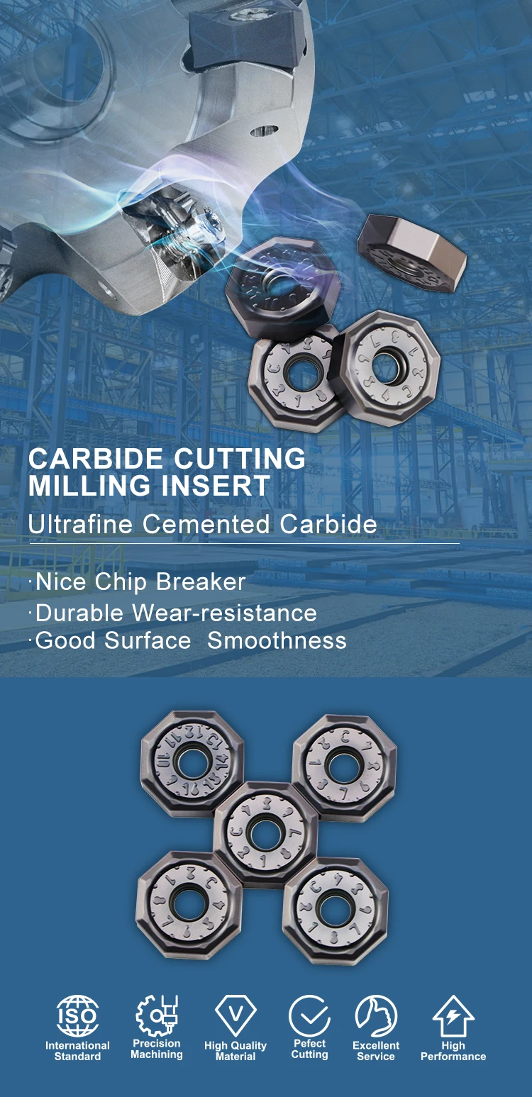 Durable Face Milling CNC Inserts - Tungsten Carbide Tools