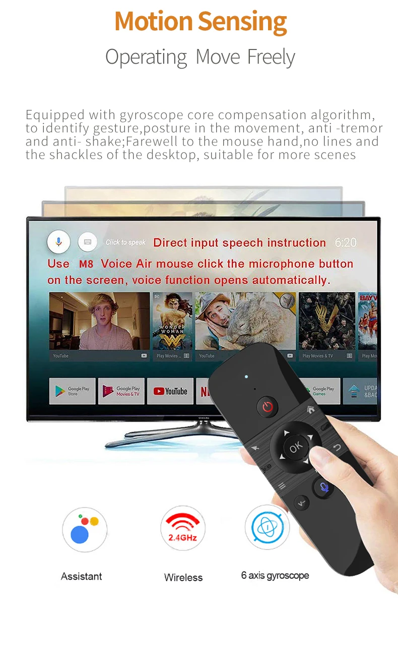 New Original M8 W1 Fly Air Mouse: Wireless Mini Keyboard, 2.4G ...