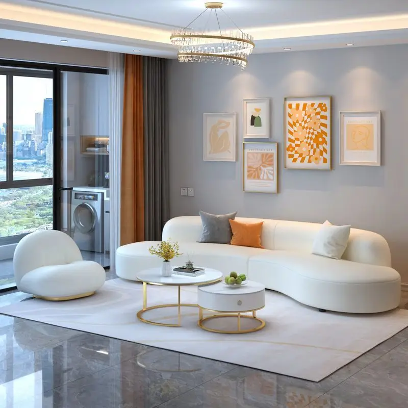 Contemporary C Shaped Curved Sofa Modular Sectional Sofa Customized 1 2 ...