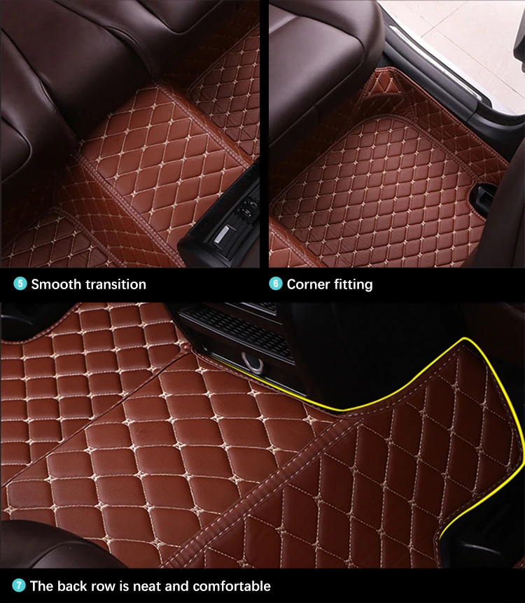 Pvc Leather Car Mat New Design Cover The Threshold Luxury Leather+coil ...