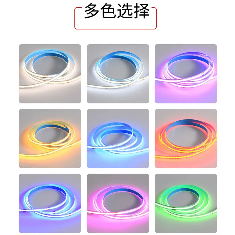 Flexible Spotless 5v 12v 24v 5mm 480leds Cob Rgb Led Strip Ip68 ...
