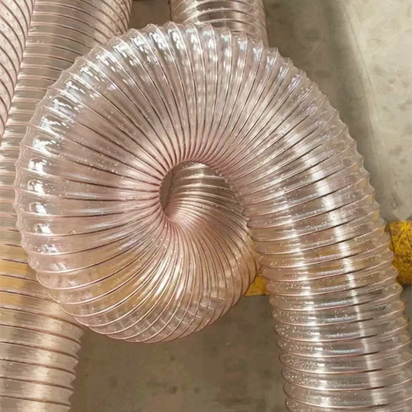 Polyurethane Steel Wire Hose - Buy Polyurethane Vacuum Ventilation Pipe ...