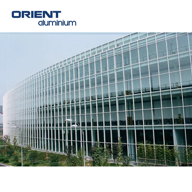 Curtain Wall Engineering Steel Structure And Glass Curtain Wall,Glass ...