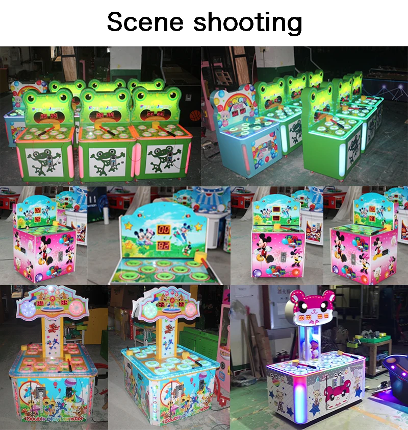 Cute Frog Style Coin Pusher Mini Arcade Whack A Mole Frog Kids Whack A ...