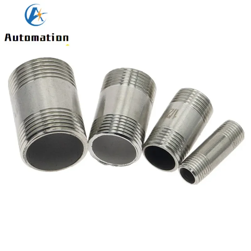 Stainless Steel Male X Male Threaded Pipe Fittings Water Connection ...