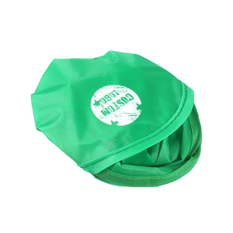 Customized Nylon Folding Hand Fan Foldable Outdoor Flying Disc - Buy ...