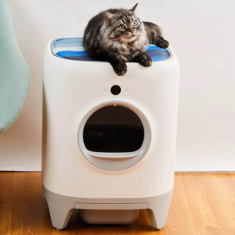 Fully Automatic Cat Litter Box Electric Intelligent Cat Toilet Self ...