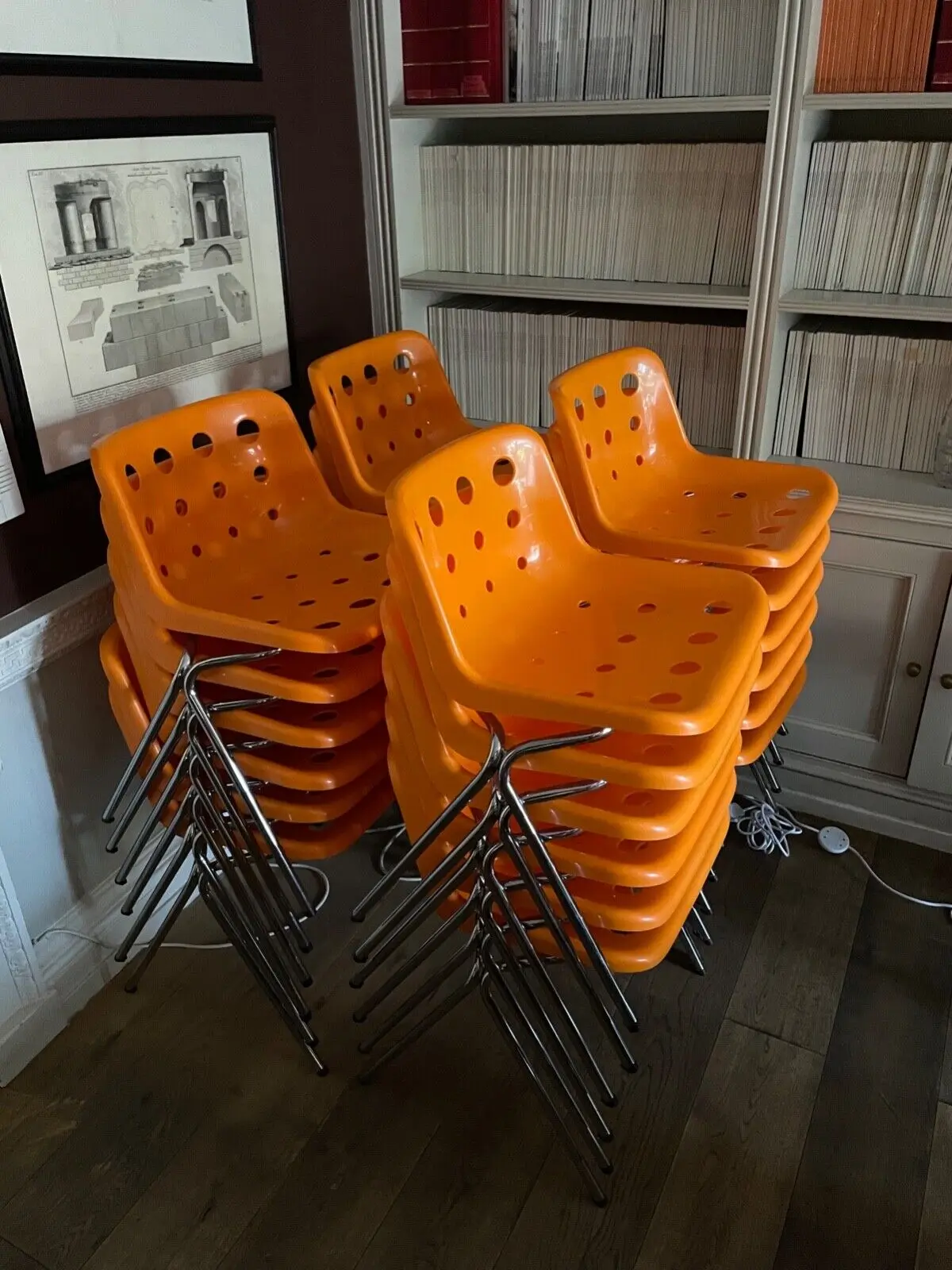 Modern Simple Restaurant Leisure Chair Dining Steel Legs Plastic ...