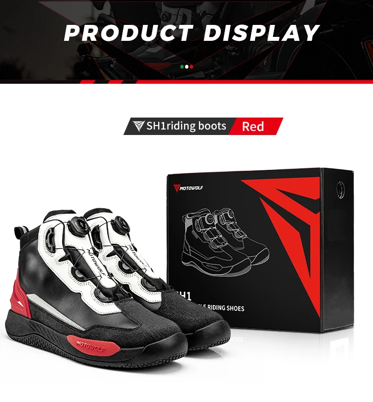 Motowolf Waterproof Boots - Durable Motorcycle Riding Shoes