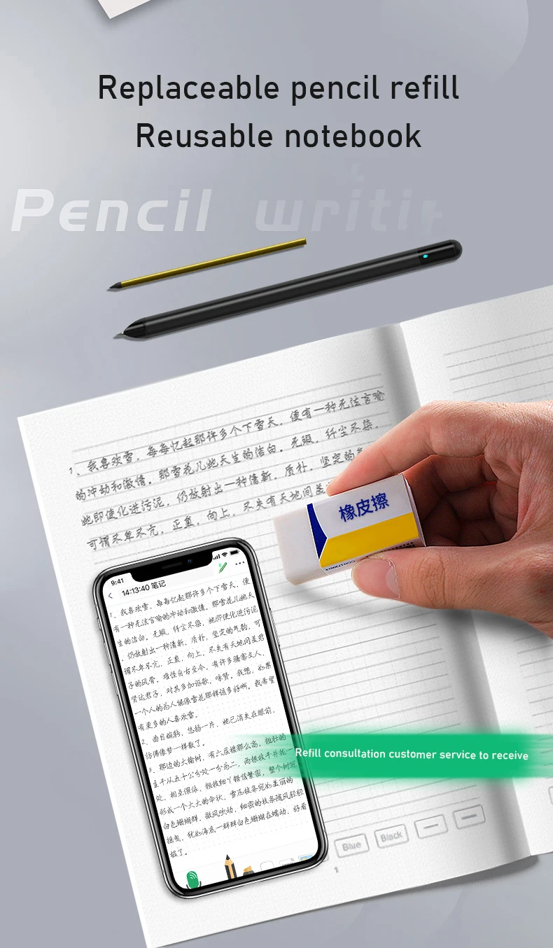 Smart Notebook Handwriting Multifunctional Electronic Notepad Paper ...