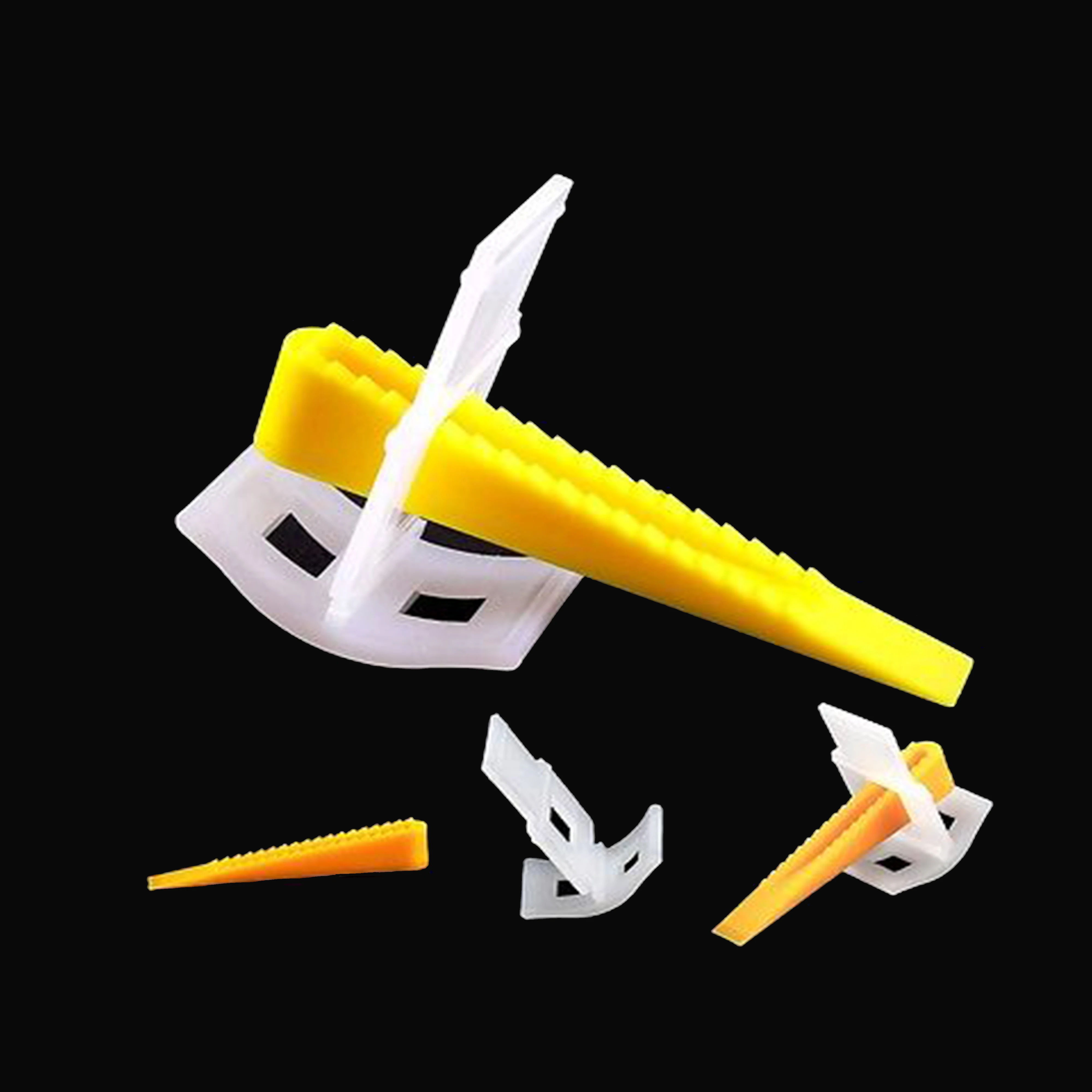 Plastic Tile Accessories Leveling System Including Clips and Wedges for ...
