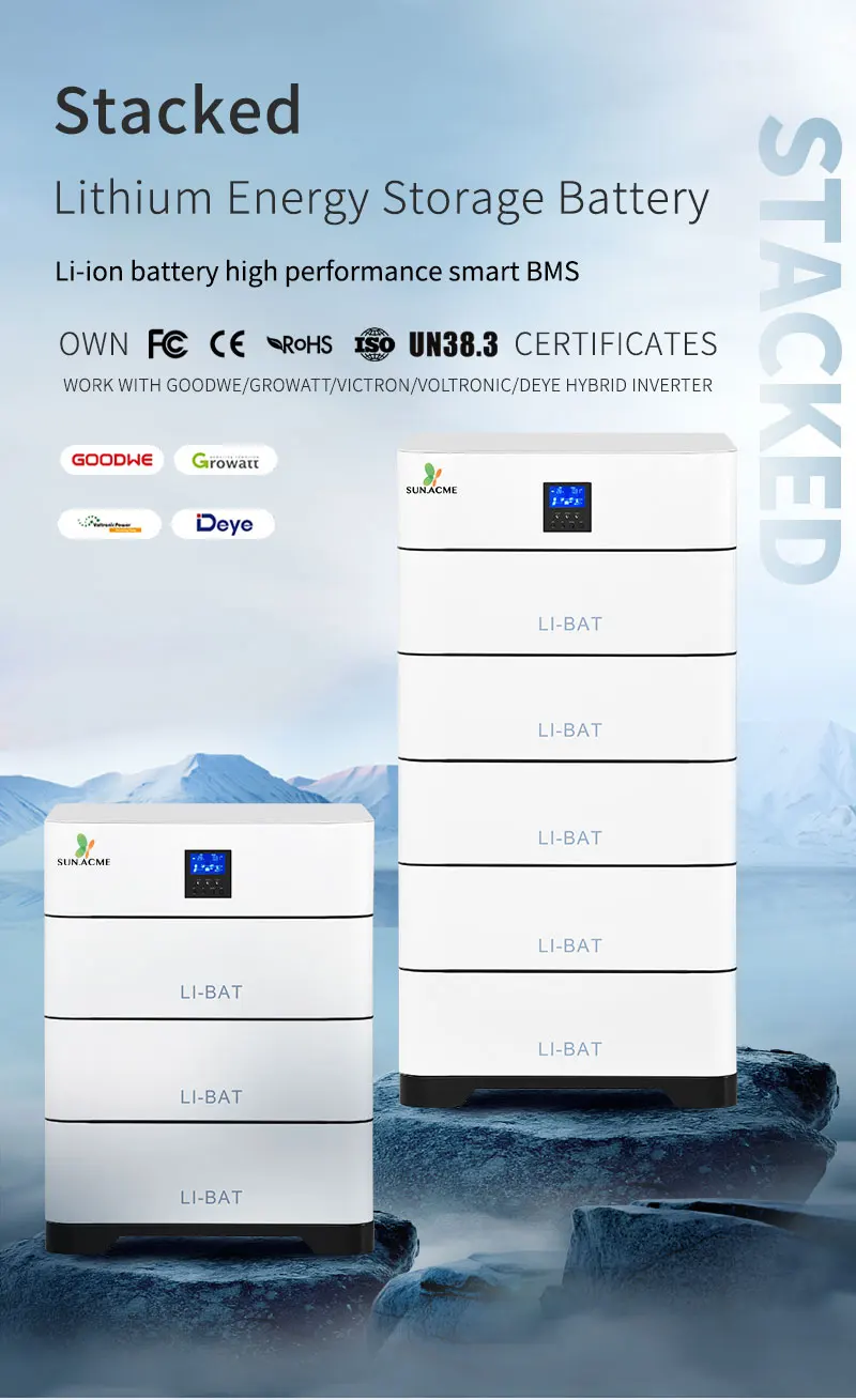 Sunacme 2023 New High Voltage Stacked Lithium Battery 51.2v 5.12kwh 10 ...