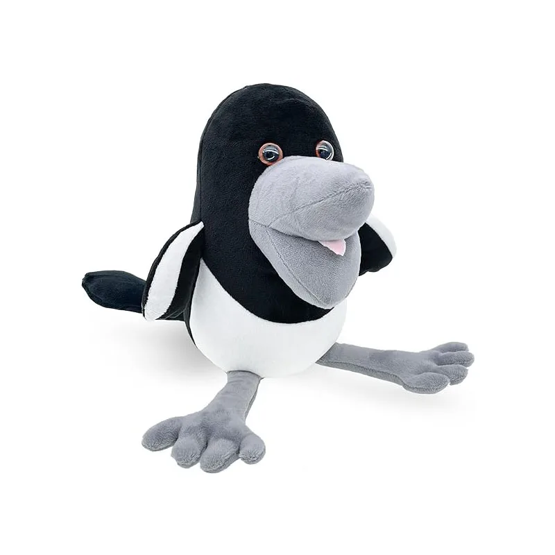 S323 9 Inch Realistic Magpie Stuffed Soft Plush Animal Toy Lovely Bird ...