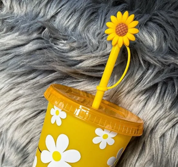 Wholesale Custom Stitch Straw Covers Topper Rubber Lilo Stitch Straw ...