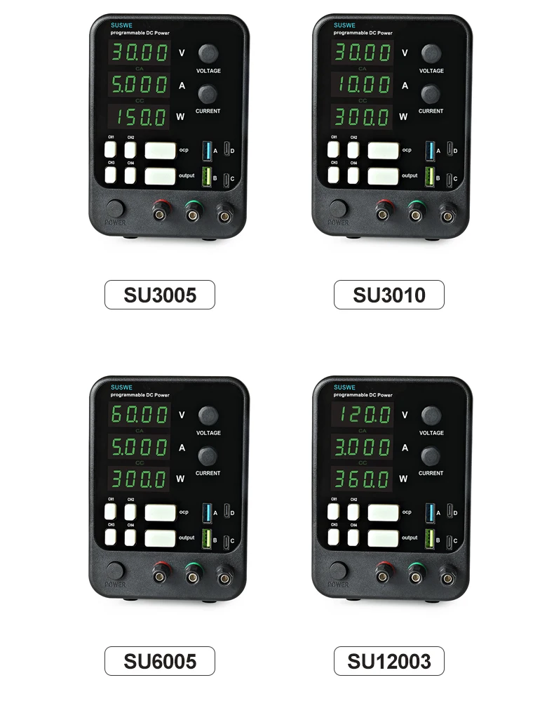 SUSWE AC220V/110V Adjustable DC Power Supply - 30V10A300W